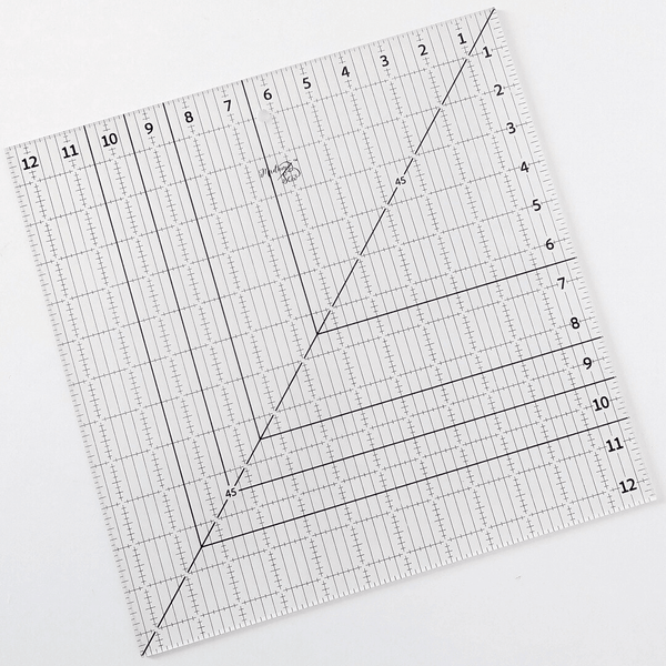 Madam Sew 12.5” Square-Up Quilting Ruler – Squares Blocks Up to 12.5 ...
