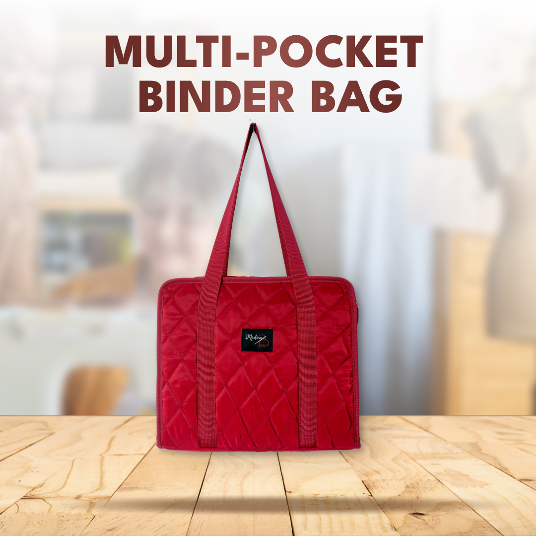 The Carry-All Sewing Organizer - Multi-pocket Binder Bag – MadamSew