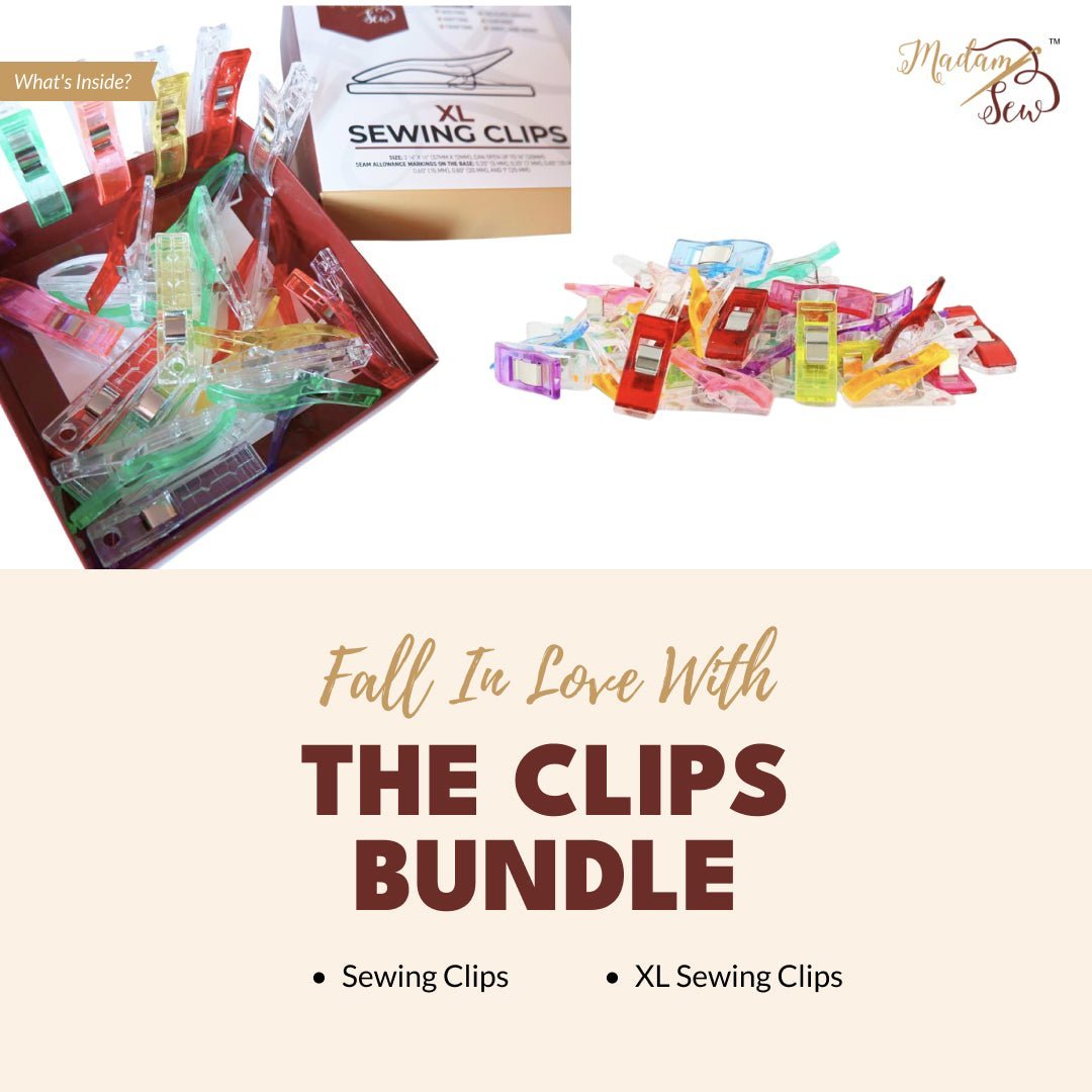 Sewing Clips Bundle - Small and Large Clips – MadamSew