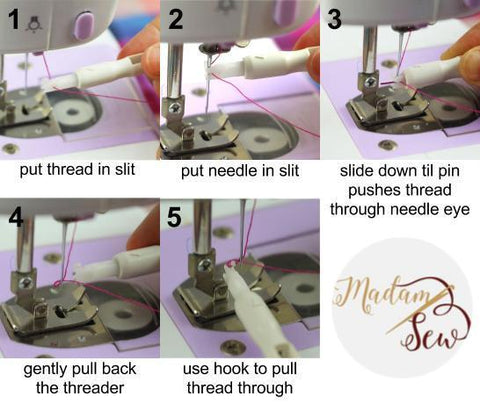 Needle Inserter and Threader for Sewing Machines – MadamSew