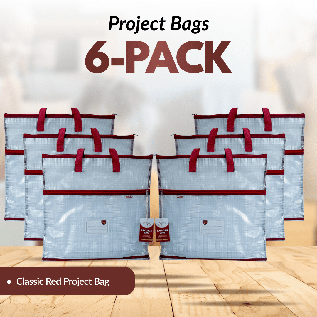 Project Bags - 6 Pack - All-in-Red – MadamSew