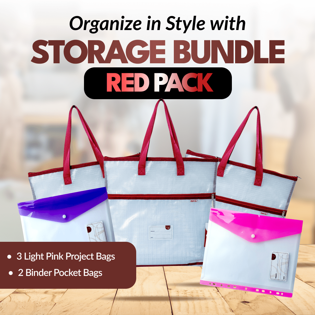 Project Storage Bundle - Project Bags and Binder Pockets – MadamSew