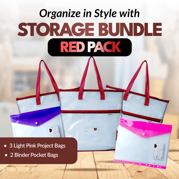Project Storage Bundle - Project Bags and Binder Pockets – MadamSew