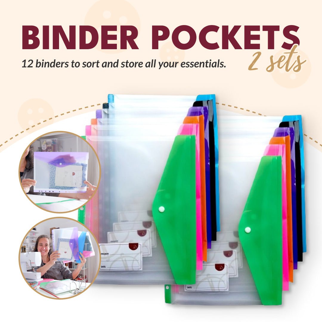 Project Storage Bundle - Project Bags and Binder Pockets – MadamSew