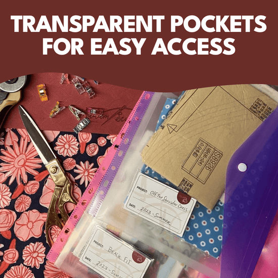 Project Storage Bundle - Project Bags and Binder Pockets – MadamSew