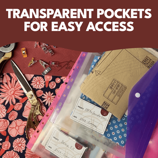 Project Storage Bundle - Project Bags and Binder Pockets – MadamSew