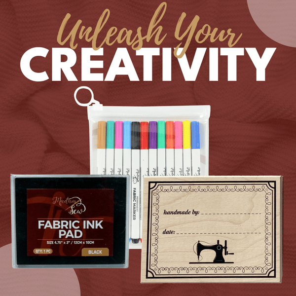 Stamp, Ink & Marker Bundle - Black – MadamSew
