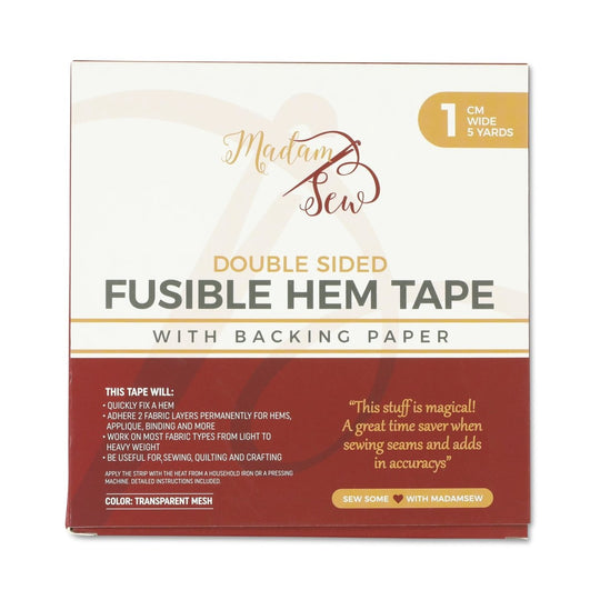 Fusible Hem Tape Instruction Manual | MadamSew