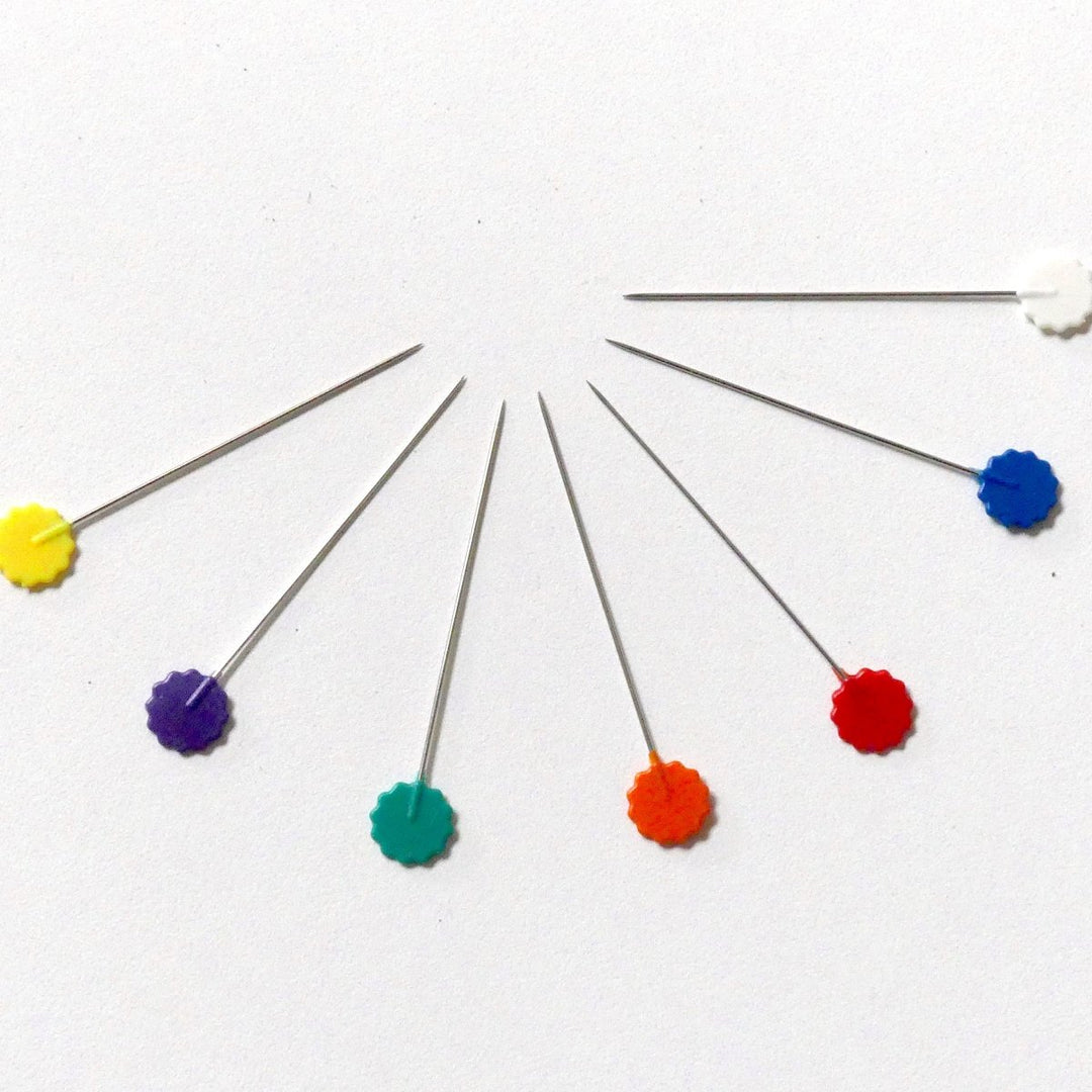 Long Flower Pins - 200 Pack - 7 Bright Colors – MadamSew