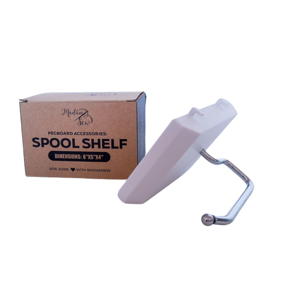 Spool Shelf 4.5x4x5 inches - Pegboard Accessories – MadamSew