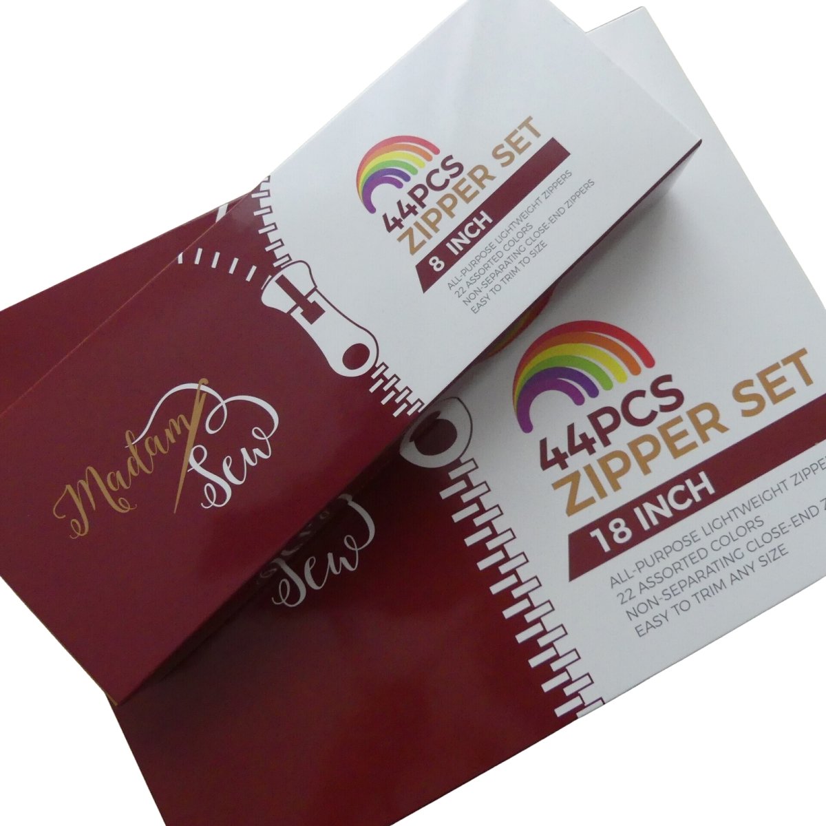 Zippers Sets Bundle - 88 Zippers - Two sizes – MadamSew