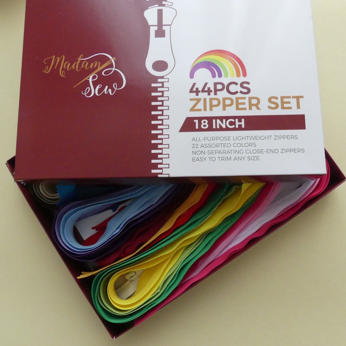 Zippers Sets Bundle - 88 Zippers - Two sizes – MadamSew