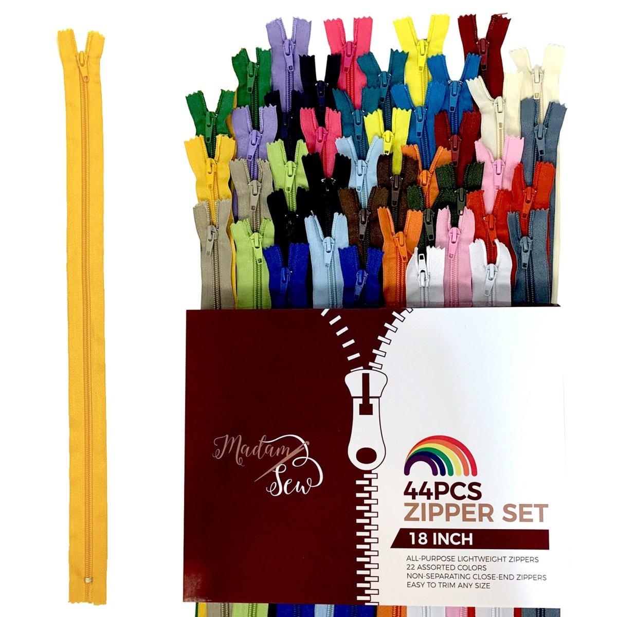 Zippers Sets Bundle - 88 Zippers - Two sizes – MadamSew