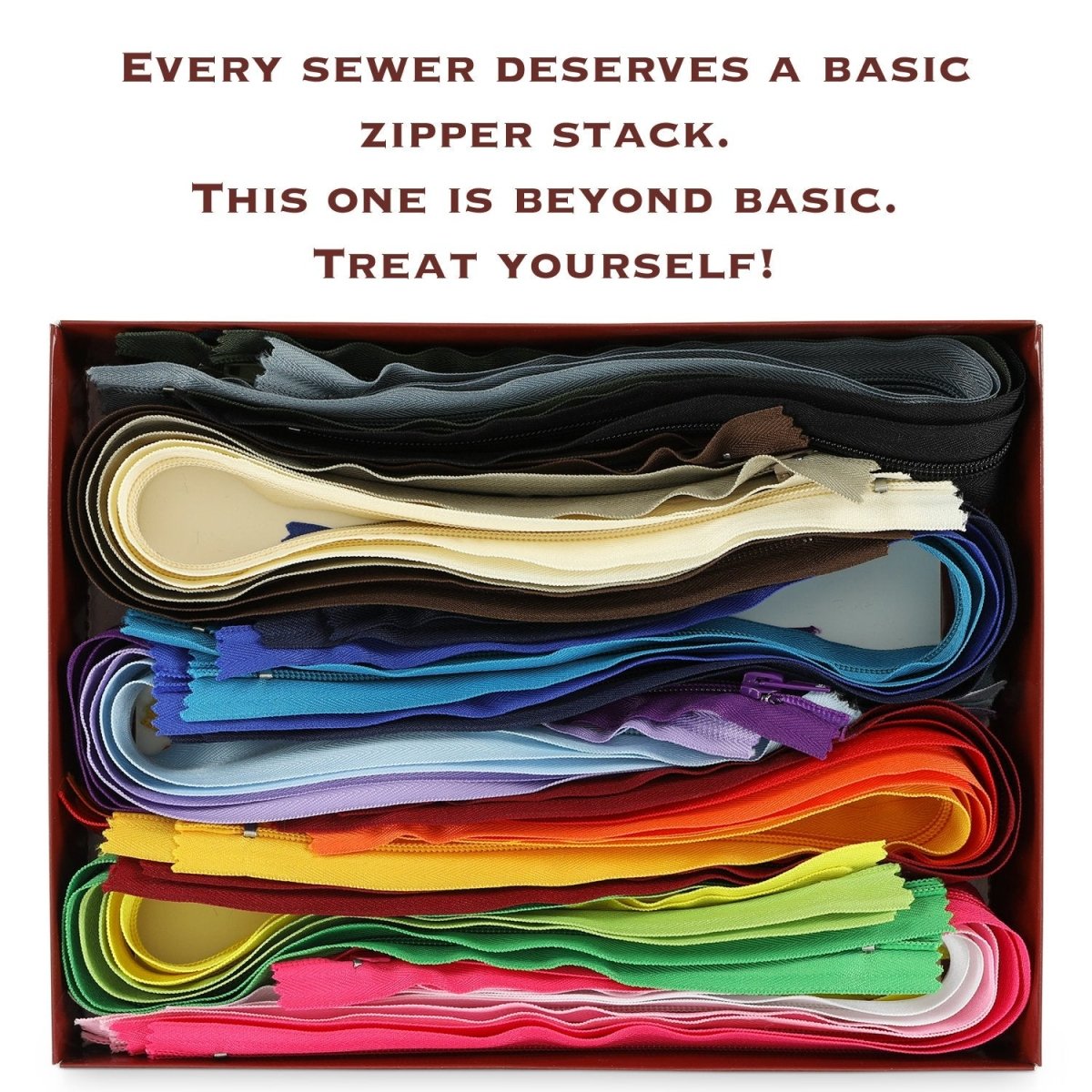 Zippers Sets - 44 pcs/box - 22 colors - 2 sizes – MadamSew